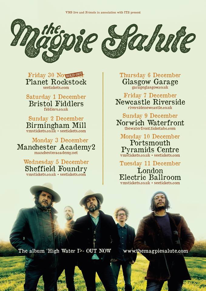 The Magpie Salute Announce European Tour – ROCKPOSER DOT COM!