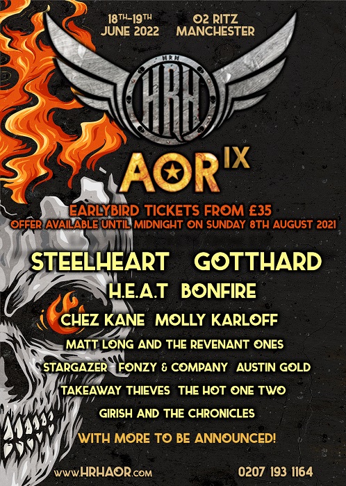 HRH AOR 9 Hits Manchester By Storm With Steelheart, Gotthard, H.E.A.T ...