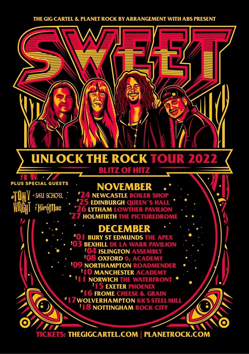 Sweet Announce Tony Wright (Terrovision), Sari Schorr and Kira Mac As ...
