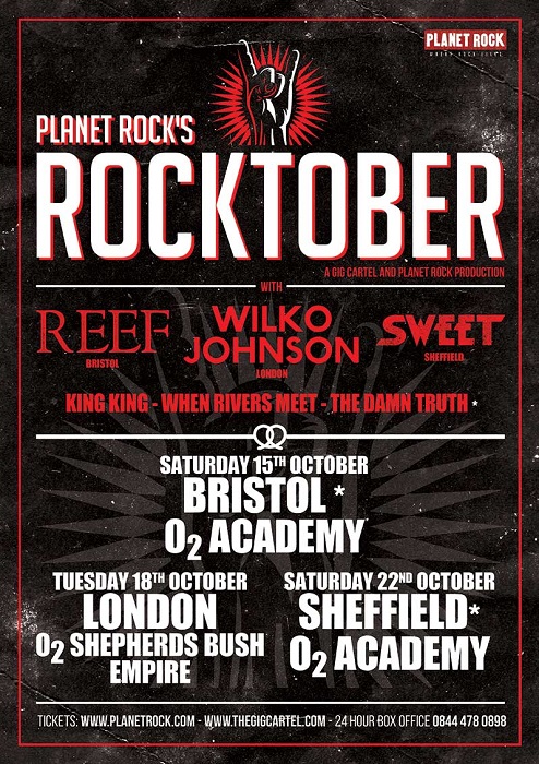 Planet Rock's Roctober Concerts Start Saturday 15th October At Bristol ...