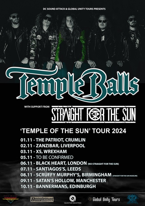 Temple Balls Announce UK Tour With Support From Straight For The Sun ...