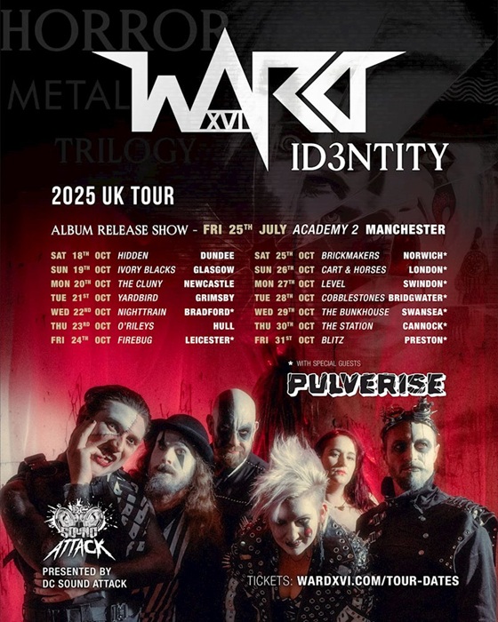 Ward XVI - UK Tour Announced - ROCKPOSER DOT COM!