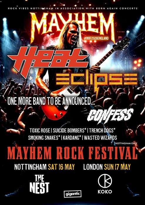 Mayhem Rock Festival 2026 Line-up Announced - ROCKPOSER DOT COM